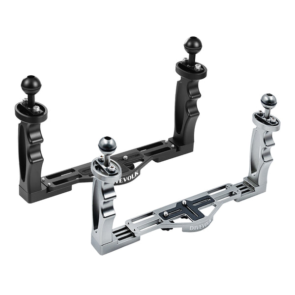 DIVEVOLK Dual Handle Tray for smartphone underwater housing, compact c