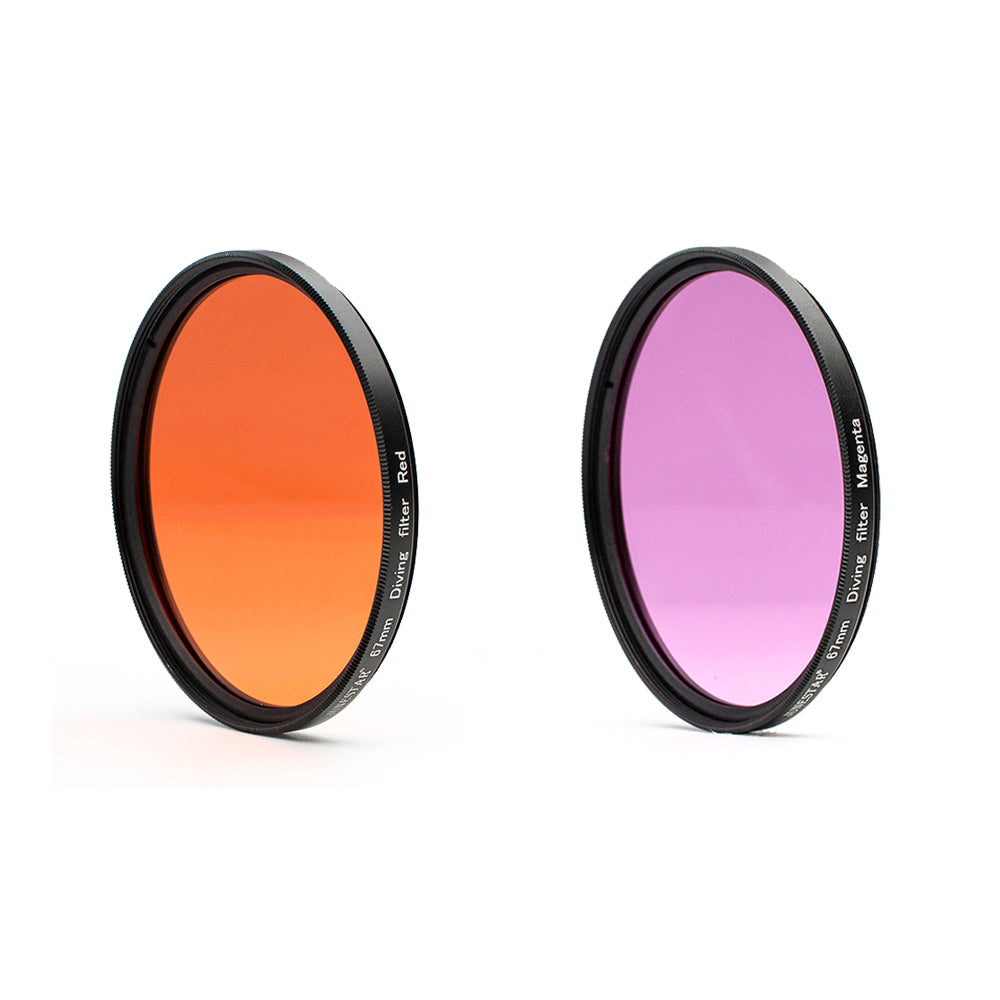 Red & Magenta Filter | 67mm Thread for 5-25m Depth